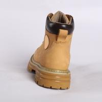 China Full grain cow leather upper nylon tongue comfortable ventilate Goodyear safety shoes for sale
