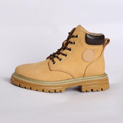 China Full grain cow leather upper nylon tongue comfortable ventilate Goodyear safety shoes for sale