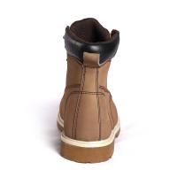 China Fabric Nylon Tongue all seasons high quality fashion style Goodyear brown safety shoes for sale