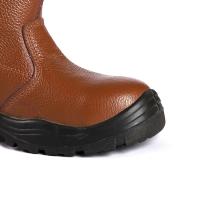 China Brown High Cut Work Boots Heavy Duty Work Long Lasting Man Safety Shoes EU 36-47 for sale