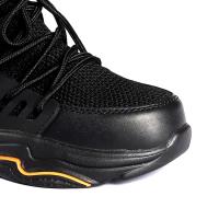 China Unisex Black Fabric Low Cut / Resistant Footwear Lace up Steel Toe Woodland Safety Shoes for sale