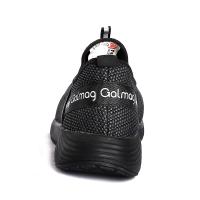 China Certified Steel Toe Black Fabric Slip Oil Resistant EVA Sole Men's Safety Shoes for sale