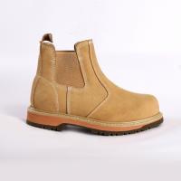 China Unisex Goodyear Non Slip Shoes Nubuck Cow Leather Upper Gender Work Boots for sale