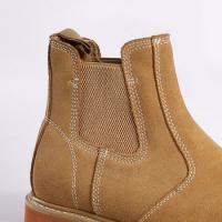 China Unisex Goodyear Non Slip Shoes Nubuck Cow Leather Upper Gender Work Boots for sale