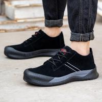 China Shengjie Brand Suede Work Safety Steel Toe Lightweight Boots Men'S Work Safety Shoes for sale