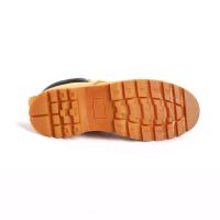 China Lace Up Goodyear Safety Shoes Rubber Sole Steel Insole Smooth Cow Leather Upper Sport Type for sale