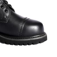 China Unisex Goodyear Safety Shoes Steel Insole Slip Resistant PU Sole Embossed Cow Leather for sale