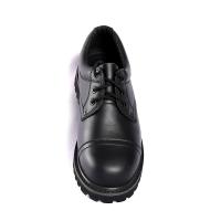 China Unisex Goodyear Safety Shoes Steel Insole Slip Resistant PU Sole Embossed Cow Leather for sale