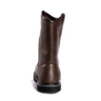 China Shock Absorbing Puncture Resistant Goodyear Safety Shoes PU Outsole Leather Steel Unisex Boots for sale