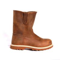 China Shock Absorbing Goodyear Shoes Non Slip Waterproof Lace Up Closure Work Boots Unisex Safety Shoes for sale