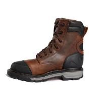 China Split Cow Leather Goodyear Steel Toe Shoes Shock Absorption Puncture Resistance Branded Safety Shoes for sale