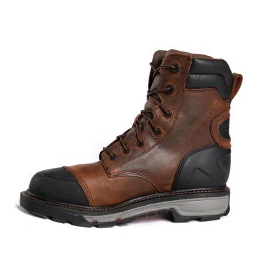 China Split Cow Leather Goodyear Steel Toe Shoes Shock Absorption Puncture Resistance Branded Safety Shoes for sale