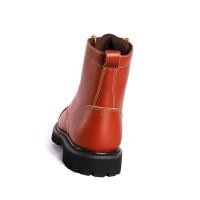 China Nylon Fabric Steel Toe Safety Shoes Good Year Rubber Sole Smooth Cow Leather for sale