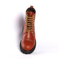 China Nylon Fabric Steel Toe Safety Shoes Good Year Rubber Sole Smooth Cow Leather for sale