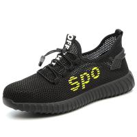 China Shengjie Men'S Breathable Flyknit Large Mesh Rubber Sole Fashion Safety Shoes for sale