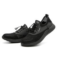 China Shengjie Sports Men'S Shoes Fly Woven Fabric Rubber Sole Anti Smash Steel Toe Anti Puncture Plus Kevlar Safety Shoes for sale