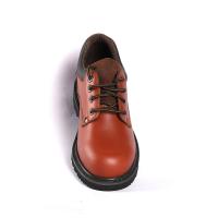 China Embossed Cow Leather Goodyear Work Boots Steel Toe Waterproof Puncture Resistant for sale