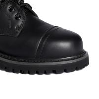 China Lace Up Nubuck Cow Leather Rubber Sole Goodyear Slip Resistant Shoes Industrial Safety Shoes for sale