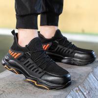 China SHENGJIE OEM Steel Toe Work Shoes Microfiber Leather Upper EVA Outsole Anti-Puncture Anti-Slip Safety Shoes for sale