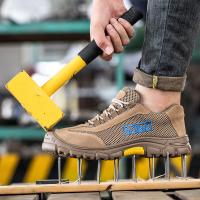 China Stylish Safety Shoes With Steel Toe Cushioned Insole For Warehouse Factory Work for sale