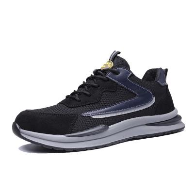 China Men's anti-smash steel toe anti-puncture steel plate work shoes microfiber leather walking style safety shoes for sale