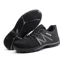 China Lightweight Mesh Mid Cut Oil Resistant Work Boots Industrial Men'S Steel Toe Steel Plate Safety Shoes for sale