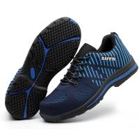 China Shengjie Lightweight Mesh Mid Cut Oil Resistant Work Boots Industrial Men'S Steel Toe Steel Plate Safety Shoes for sale