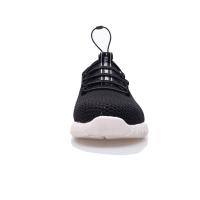 China Lightweight Fly Knit Fabric Slip On Work Shoes Men Black US 5-12 Steel Toe Kevlar Safety Shoes for sale