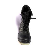 China Shock Absorbing Split Cow Leather Oxford High Cut Steel Toe Boots Lace Up Safety Shoes for sale