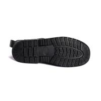China High Cut Safety Shoes PU Sole Ultimate Comfort Black Leather Fabric Upper Men'S Safety Shoes for sale
