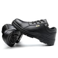 China Microfiber Leather Waterproof Industrial Work Boots Steel Toe Anti Smash for sale