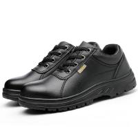 China Microfiber Leather Waterproof Industrial Work Boots Steel Toe Anti Smash for sale