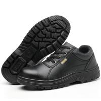 China Microfiber Leather Waterproof Industrial Work Boots Steel Toe Anti Smash for sale