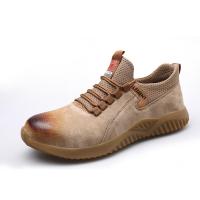 China Shengjie OEM Man'S Fashion Waterproof Wear-Resistant Work Boots Non-Slip Brown Work Steel Toe Safety Boots for sale