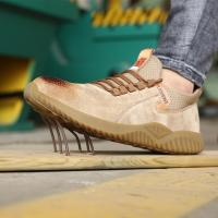 China Shengjie OEM Man'S Fashion Waterproof Wear-Resistant Work Boots Non-Slip Brown Work Steel Toe Safety Boots for sale