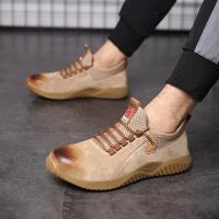 China Shengjie OEM Man'S Fashion Waterproof Wear-Resistant Work Boots Non-Slip Brown Work Steel Toe Safety Boots for sale