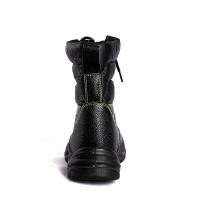 China Shengjie Black Footwear Lace Up Cut Steel Toe PU Sole Protection Shock Function Anti Slip Work Boots Safety Shoes for sale