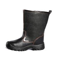 China Steel Toe Shock Absorbing High Cut Leather Lace Up Closure Sport Safety Shoes for sale