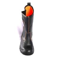 China Steel Toe Shock Absorbing High Cut Leather Lace Up Closure Sport Safety Shoes for sale