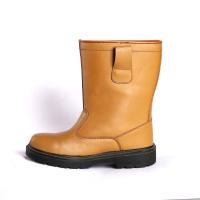 China EU 36-47 Sizes Fabric Ankle Boots Danger Industry Split Cow Leather Safety Shoes for sale