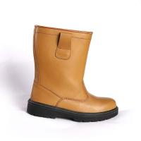 China EU 36-47 Sizes Fabric Ankle Boots Danger Industry Split Cow Leather Safety Shoes for sale