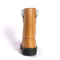 China EU 36-47 Sizes Fabric Ankle Boots Danger Industry Split Cow Leather Safety Shoes for sale