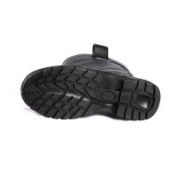 China Steel Toe Protective Split Cow Leather Upper Slip Resistance Shock Absorption ASTM Safety Shoes for sale