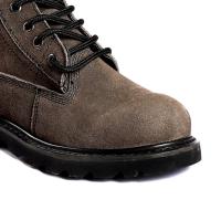 China Split Cow Leather Fabric Steel Toe Cap Shock Absorbing Cut PU Sole Men'S Safety Shoes for sale