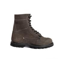 China Split Cow Leather Fabric Steel Toe Cap Shock Absorbing Cut PU Sole Men'S Safety Shoes for sale