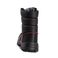 China Lace Up Black Split Cow Leather Upper Steel Toe Protection Winter Safety Shoes for sale