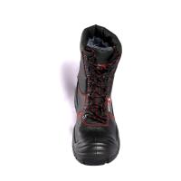 China Lace Up Black Split Cow Leather Upper Steel Toe Protection Winter Safety Shoes for sale