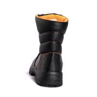 China Black Leather Cut Steel Toe Protection Anti Slip Function Action Safety Shoes Shock Proof for sale