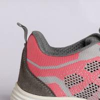 China Leather Mesh Steel Toe Slip Pink Resistant Oil Resistant Women Safety Shoes for sale