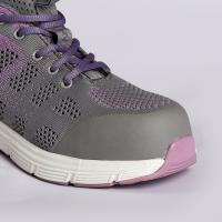 China Fly Knit Fabric Steel Toe Lace up ASTM Approved Slip Oil Resistance Work Safety Shoes for sale